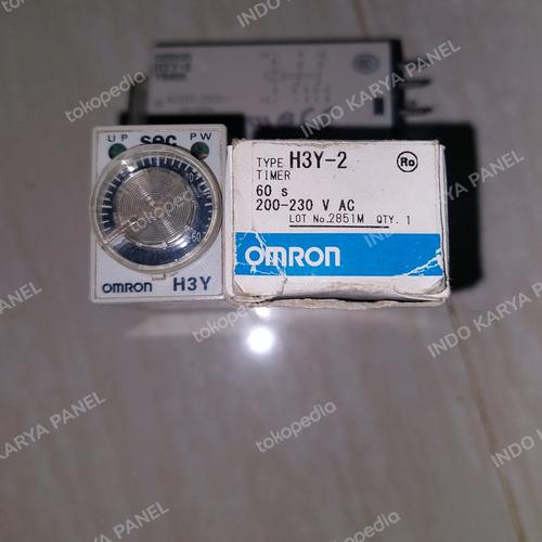 Jual TIMER RELAY H3Y-2 60 SECON OMRON - Jakarta Pusat - INDO KARYA PANEL | Tokopedia