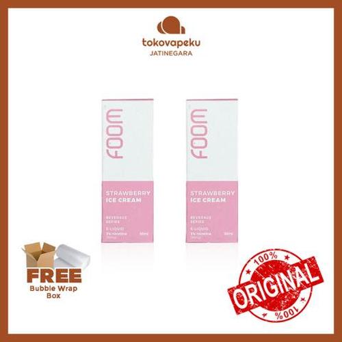 Jual FOOM STRAWBERRY ICE CREAM SALT 30MG BEVERAGE SERIES 30ML ORI by ...