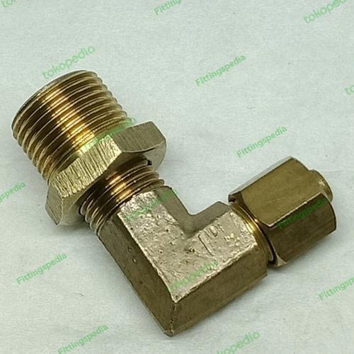 Jual Fitting Male Elbow Festo OD 8mm X1/4" + Vlok Ring #/8" X 1/4" Brass - Jakarta Barat ...