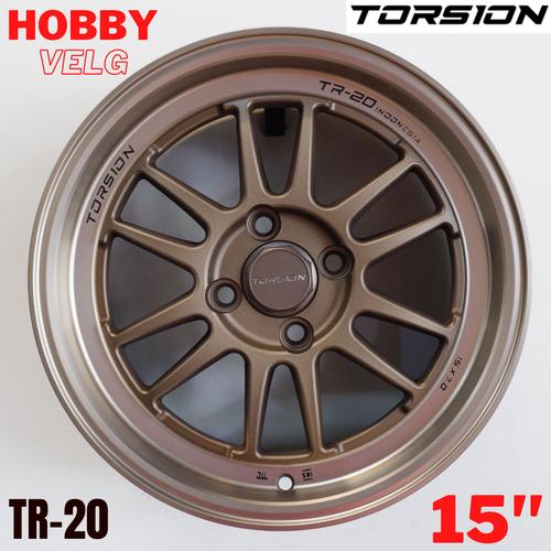 Jual VELG MOBIL TORSION TR20 R15 x 7 4H 100 ET 41 MATT BRONZE - Kab ...
