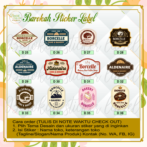 Jual Cetak Stiker Label Vinyl / cetak stiker label produk, waterproof ...