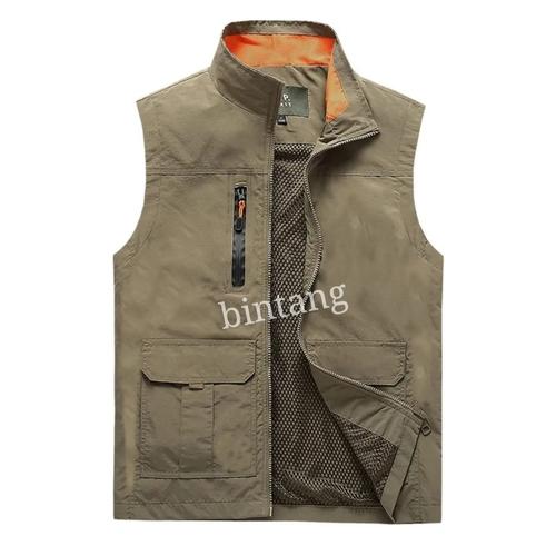 Jual jaket rompi outdoor/jaket rompi lapangan/jaket rompi - crem, S ...