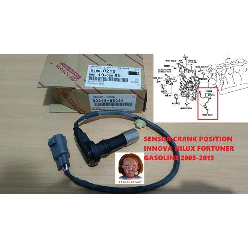 Jual SENSOR CRANK SHAFT POSITION CKP HILUX INNOVA FORTUNER BENSIN ...