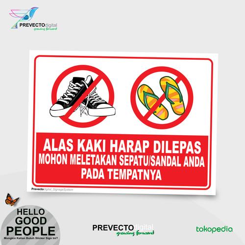 Jual Sticker Safety Sign K3 Rambu Alas Kaki Harap Dilepas Model ...