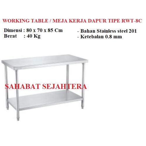 Jual Working Table / Meja Kerja Dapur TIPE RWT-8C / RWT 8C / RWT8C ...