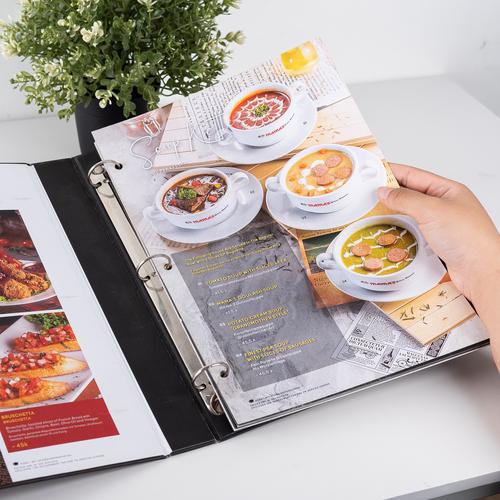 Jual Print Buku Menu Restoran Cafe A4 Jilid Spiral Besi Selaras ...