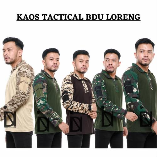 Jual Baju Kaos BDU Lapangan Loreng, Kaos BDU Outdor panjang Kaos ...
