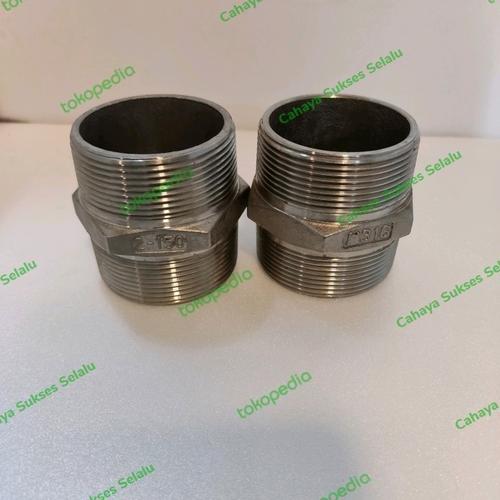Jual Double Nepel 2" Inch Stainless SS316 Double Nipple Ss316 - Jakarta ...