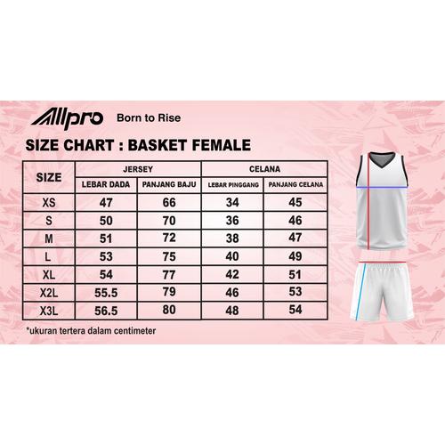 Jual ALLPRO STELAN BASKET ANAK CEWEK/ BAJU BASKET/STELAN BASKET PINK ...