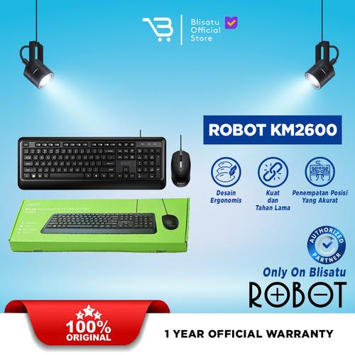 Promo ROBOT Set Combo Keyboard and Mouse KM2600 for Komputer/Laptop ...