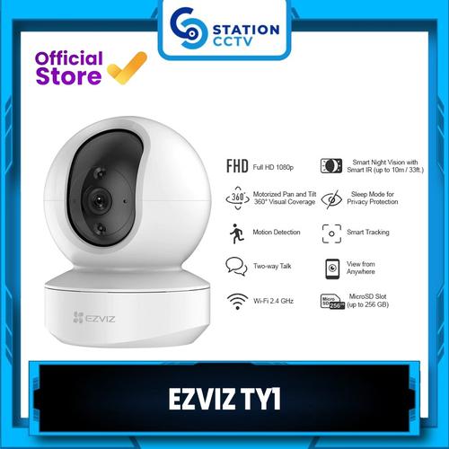 Promo EZVIZ TY1 2MP 1080P Smart Wi-Fi Pan & Tilt Tracking Indoor - 2MP ...