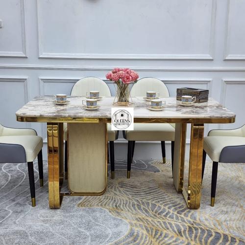 Jual Meja makan / dining table Modena Modern ukuran 160x90 - Meja + 6 kursi - Kab. Bandung ...