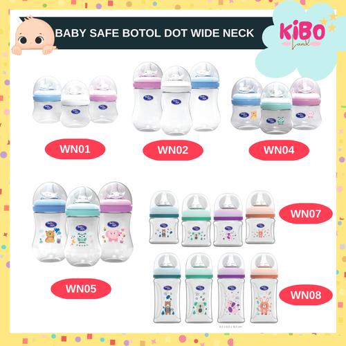 Jual BABY SAFE FEEDING BOTTLE WIDE NECK botol dot susu bayi anak 125/ ...