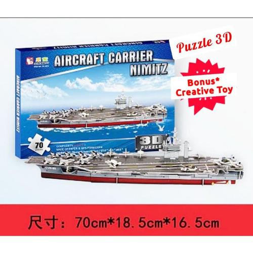 Jual Mainan Kapal Induk Uss Nimitz Aircraft Carrier Model Kit Rakit Puzzle - CVN-68 Nimitz ...