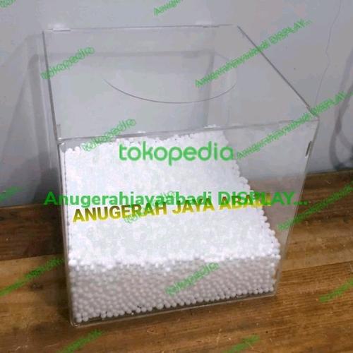 Jual KOTAK UNDIAN ACRYLIC BOX / LUCKY DIP ACRILIC+BUTIR STEROFOAM ...