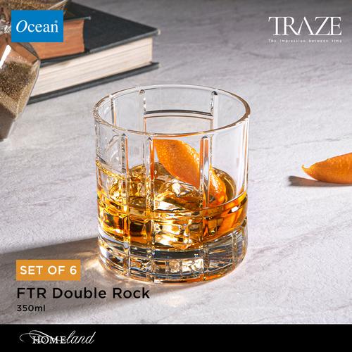 Promo Ocean Traze Double Rock / Gelas Air Minum - FTR 350ml, 6pcs ...