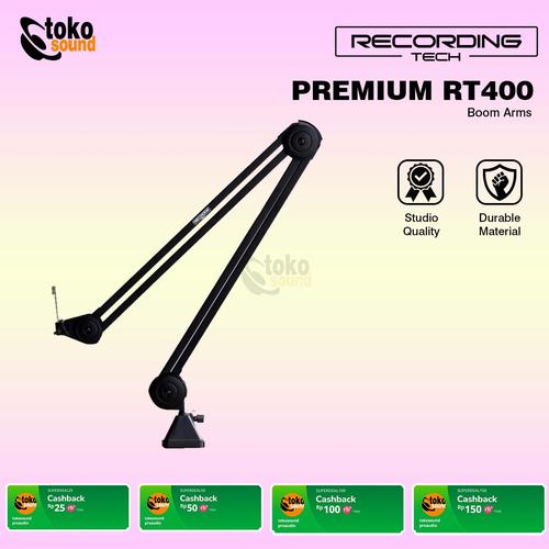 Jual Recording Tech Premium RT400- Profesional Boom Arm Mic Stand ...