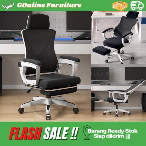 Promo Kursi kantor bangku kerja office chair kursi gaming jaring kain ...