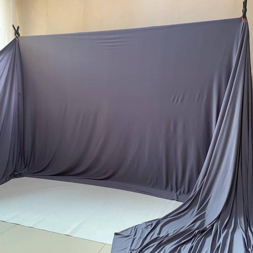 Promo KAIN BACKDROP BACKGROUND DEKORASI POLOS LAYAR FOTO LATAR ABU GREY ...