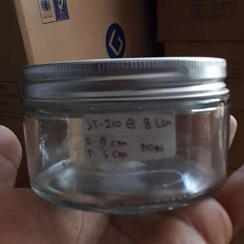 Jual [SPR] Jar Kaca / Jar Lilin / Jar Kue / Botol Tutup Aluminium 280 ...