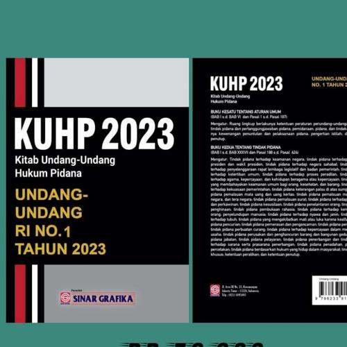 Jual KUHP 2023 Kitab Undang Undang Hukum Pidana UU RI No 1 Tahun 2023 - Jakarta Pusat - pesan ...