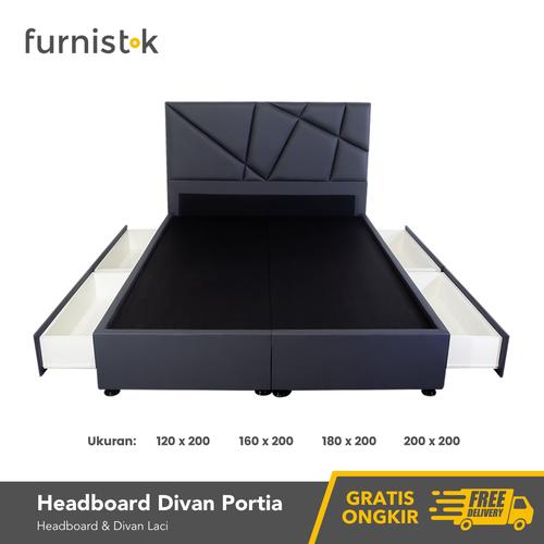 Jual Divan Laci 4 + Headboard Portia | HOMMY Dipan Sandaran Tempat ...