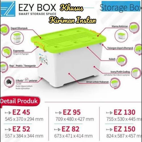 Jual Container Box Ezy Tempat Penyimpanan Kontainer 150 Ltr - 150 Ltr ...