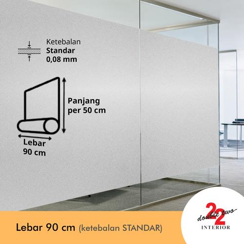 Jual Sandblast POLOS / Sunblast Kaca / Sticker Kaca Es (per 50 cm) - 90 ...