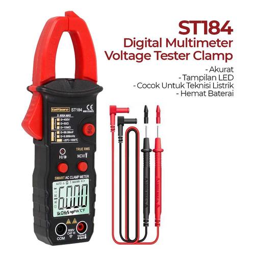 Jual Alat Pengukur DC AC Digital Clamp Multimeter/Tang Amper /Ampere - ST184 - Jakarta Barat ...