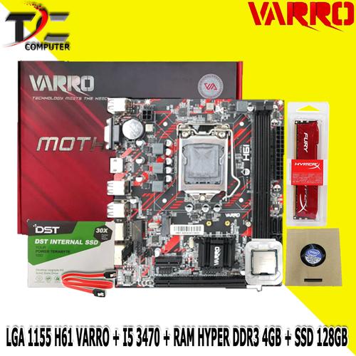 Jual Paketan PC Mobo Motherboard H61 Varro NVME LGA 1155 DDR3 Mainboard - I5 3470 - Kota Bekasi ...