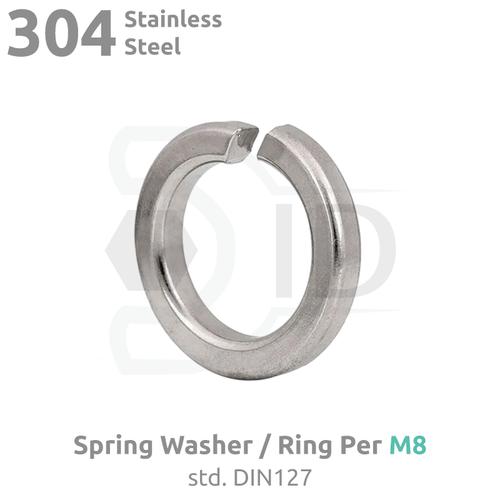 Jual DIN127 Spring Washer / Ring Per Stainless Steel SUS304 M8 - Kota ...