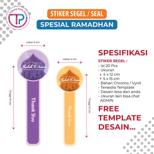 Jual STIKER TOPLES RAMADHAN / STIKER PUASA RAMADHAN / STIKER LABEL ...