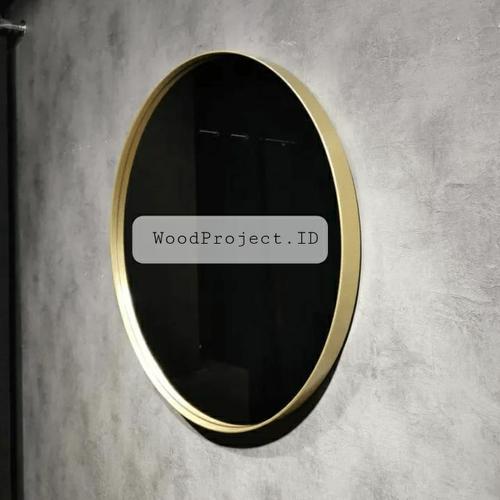 Jual Cermin Bulat Dinding 50 cm | Mirror Frame Besi Bundar - Kab ...