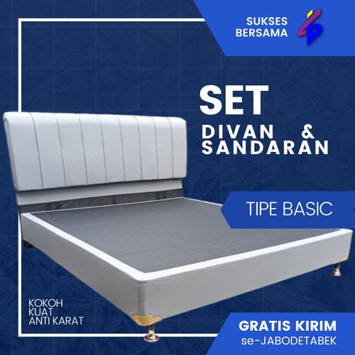 Jual DIVAN/DIPAN + SANDARAN TEMPAT TIDUR TIPE BASIC UK180 - 200 x 120 x ...