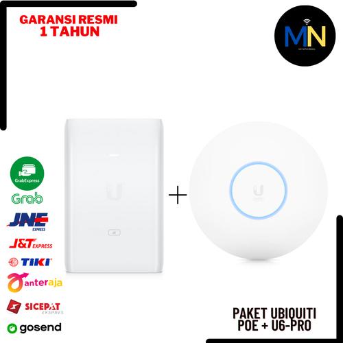Jual Paket Ubiquiti U6-PRO UniFi 6 PRO + Ubiquiti U-POE-AT 30W ...