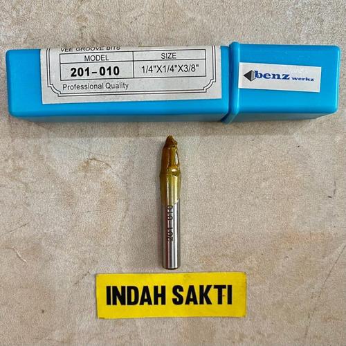 Jual Mata Router Profil Tekuk ACP 6.35mm Vee Groove Bits 201-010 Benz ...