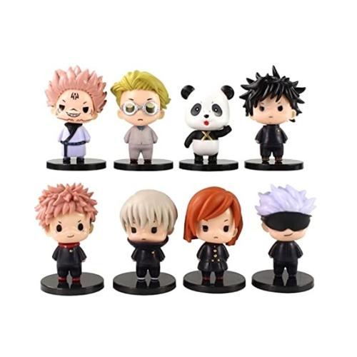 Jual Mainan Action Figure Chibi Jujutsu Kaisen Yuji, Gojo, Panda ...
