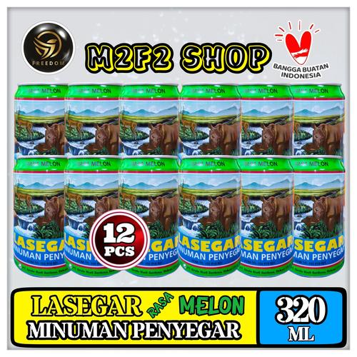Jual LASEGAR Minuman Penyegar Rasa Melon Kaleng - 320 ml (12 Pcs ...