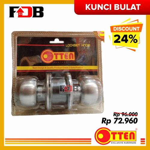 Jual Handle Pintu Bulat TBR OTN Tubular Lock Set Murah Kunci Pintu ...