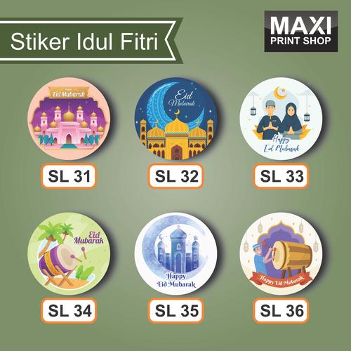 Jual Sticker Idul Fitri/Lebaran 2 - 3,5x,,5 cm - Kota Tangerang Selatan ...