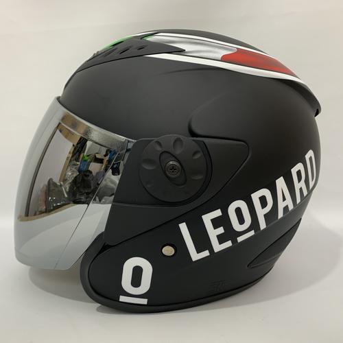 Jual Helm Vision Leopard X13 (Putih) Hitam Doff - Helem Dewasa Helmet ...