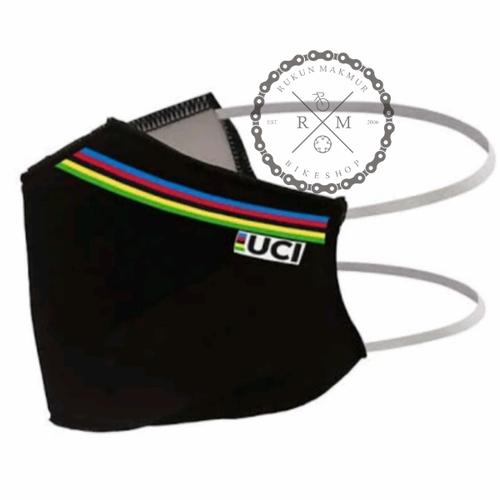 Jual Santini UCI Breathable Face Mask Black -Masker Sepeda Anti Debu ...