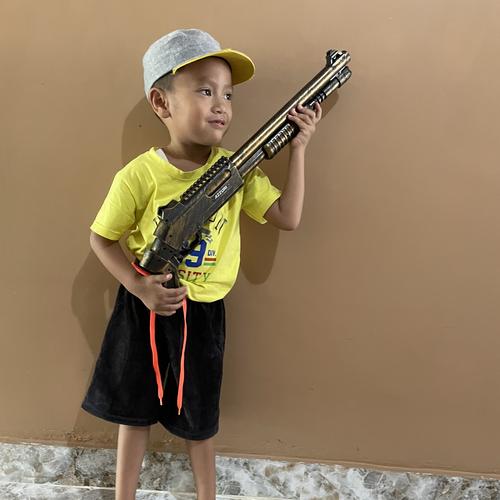 Jual Pistol Mainan Shotgun Tembakan Kokang Azzuri Pistol Shotgun Mainan ...