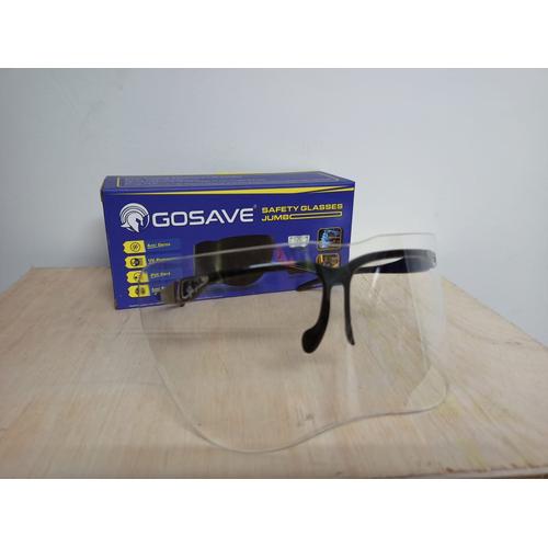 Jual Kacamata Gerinda Safety Jumbo Bening Clear GOSAVE Kaca Mata ...