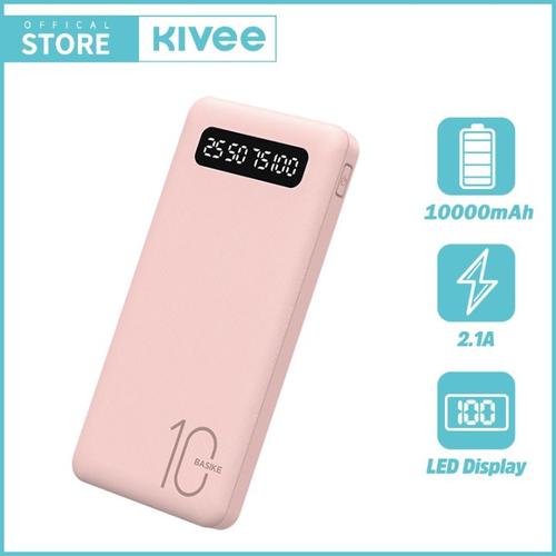 Promo Kivee Powerbank 10000mah Dual USB Digital Display With LED Light ...