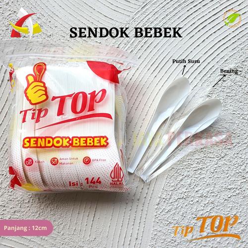 Jual Sendok Bebek Plastik Bening Tip Top 144pcs / Sendok Makan Tebal ...