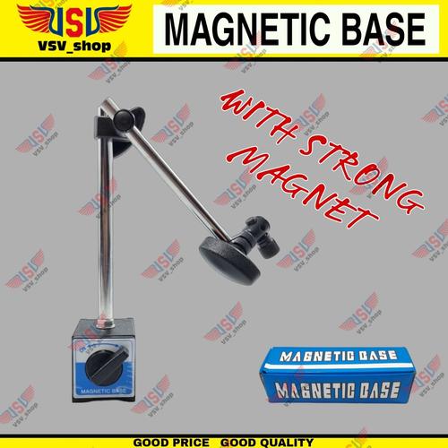 Jual New Magnetic Base Dial Indicator Stand Dudukan Dial Indicator Base ...