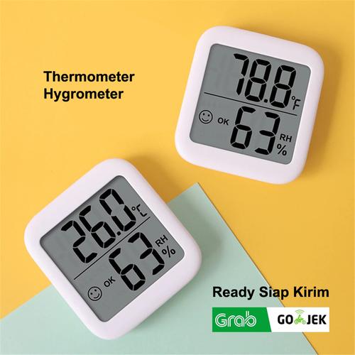 Promo Thermometer Hygrometer Digital Pengukur Suhu + Humidity Ruangan ...