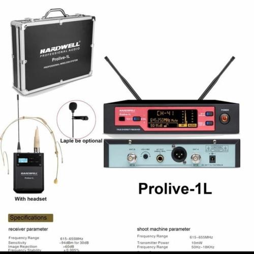 Promo Mic / Microphone Wireless HARDWELL ProLive 1L Mic Clip On HeadSet ...