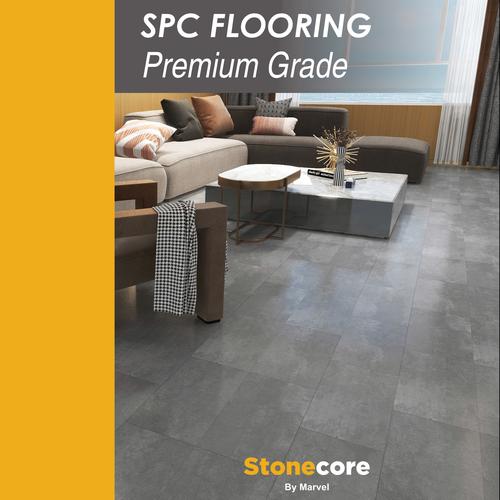 Jual MARVEL STONE CORE SPC Flooring 5mm Motif Batu semen stone concrete ...